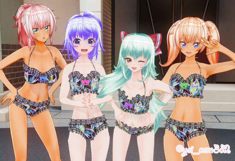 【COM3D2】ぱらしゃん水着・花柄mod（その2) - fluffmore